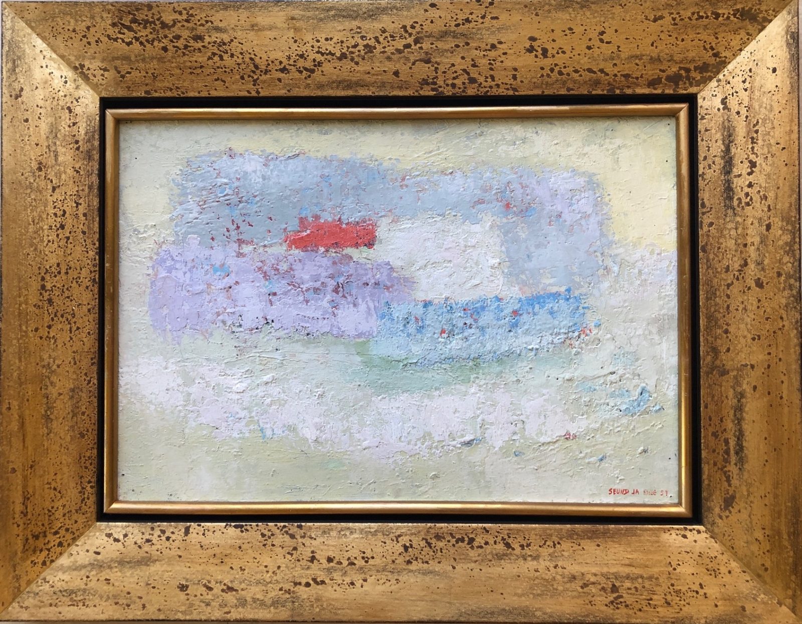 Oil on canvas from 1957 by Seundja Rhee at Michali Gallery.